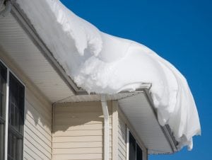 Snow drift on roof | DTI Utah